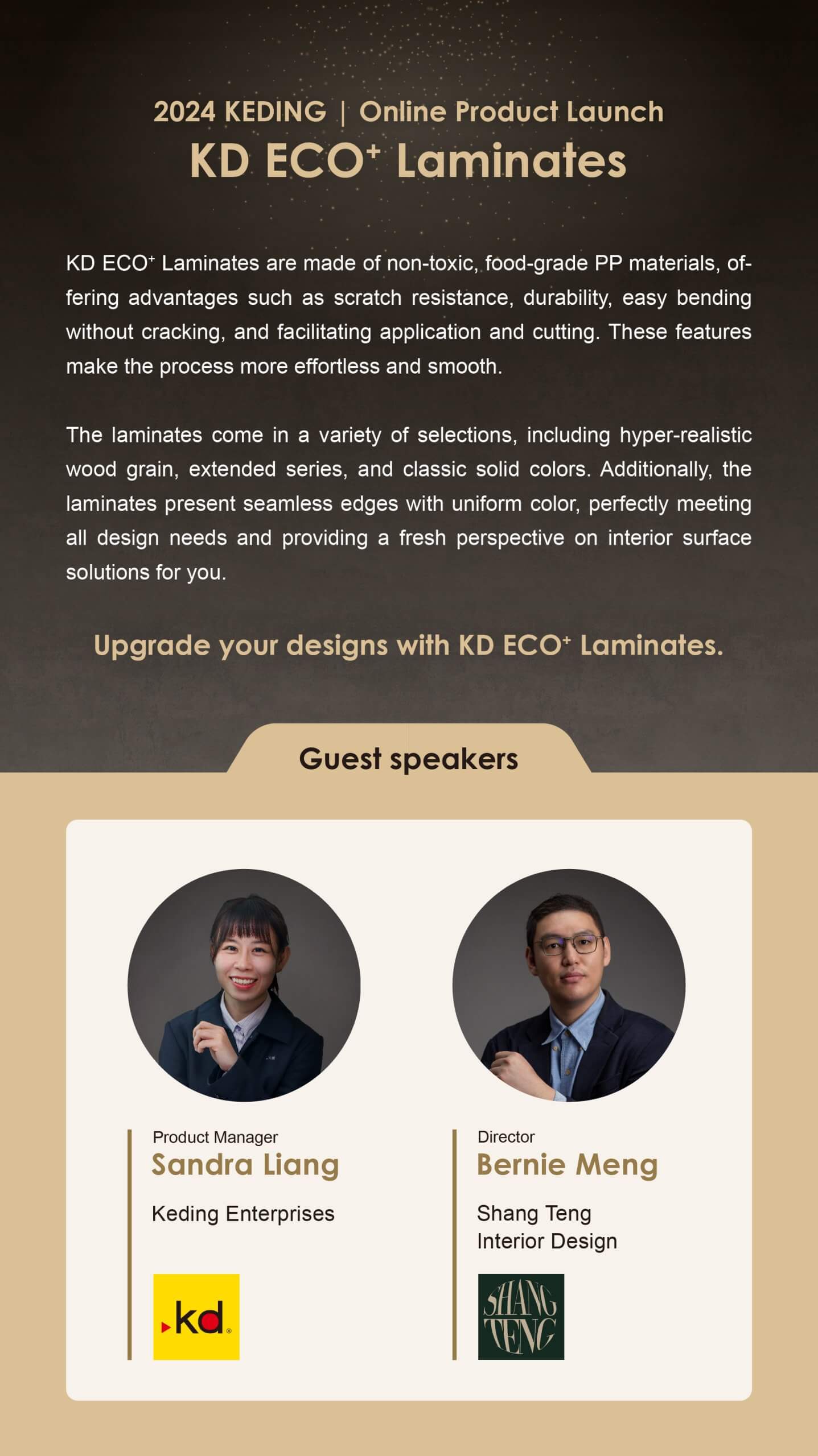 2024 KEDING Online Product Launch | ECO+ Laminates - Keding